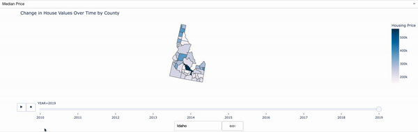 Housing Price Change | Housing_Price_Choropleth_app